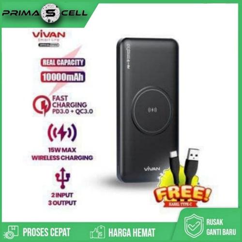 Jual Power Bank Vivan VPB-W11 Wireless 10000mAh Fast Charging 20W QC3.0 ...