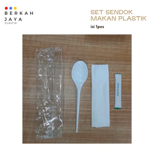 Jual Sendok Makan Plastik Set/Catering Set/Sendok, Tisu, Tusuk Gigi/Per ...