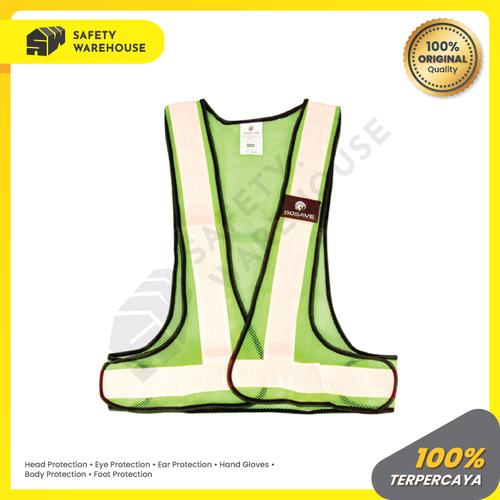 Jual Rompi Safety Proyek / Safety Vest Jaring Jala V Gosave - Hijau ...