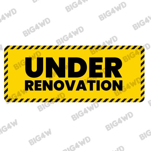 Jual STIKER STICKER UNDER RENOVATION - Jakarta Pusat - BIG4WD | Tokopedia