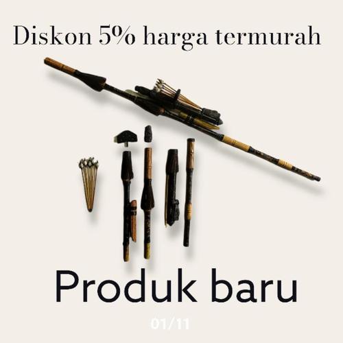 Jual sumpit khas dayak terbuat dari bahan bambu tradisional free 5 ...