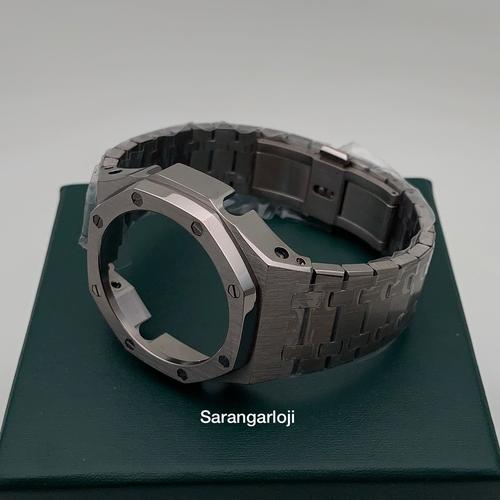 Promo GSHOCK GA2100 CASE GEN 3RD STAINLESS FULL GREY PREMIUM CASIOAK ...