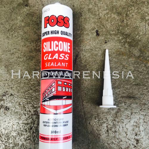 Jual Lem kaca aquarium / lem sealant / silen Foss Clear Black White ...