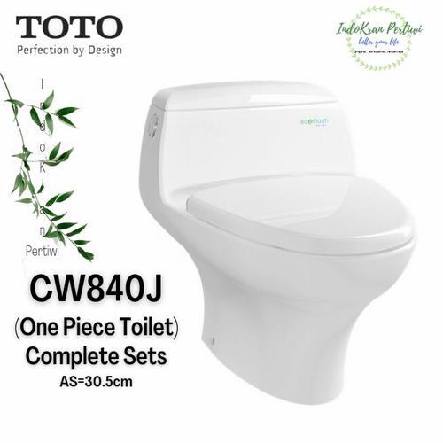 Jual Closet Duduk TOTO CW840J (One Piece Toilet/As 30.5cm/Komplit ...