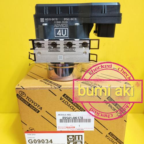Jual MODUL ABS MODULE REM ABS ORIGINAL TOYOTA INNOVA REBORN 89541-0K170 ...