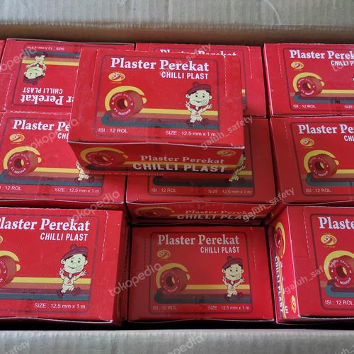 Jual Plester Coklat PerekatChilli Plast Sedang 12,5 mm x 1 m. Cilli ...