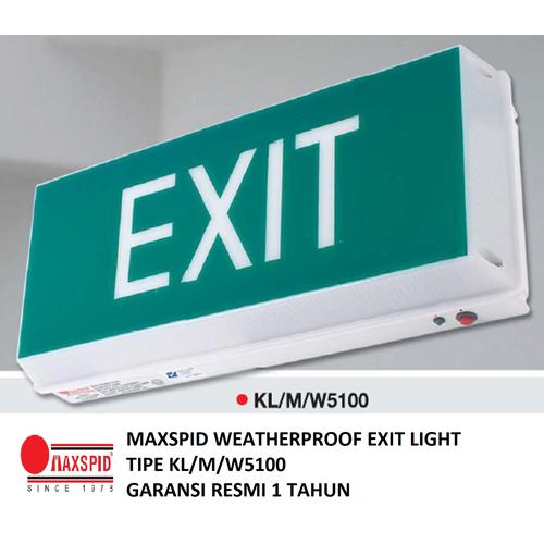 Jual EMERGENCY EXIT LIGHT MAXSPID FINESCO KL/M/W5100 Garansi Resmi 1 ...