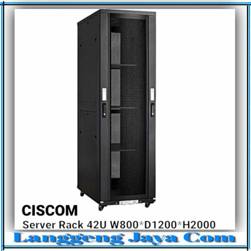 Jual CISCOM CS42-812-BLK Server Rack 42U W800 D1200-H2000 - Jakarta ...