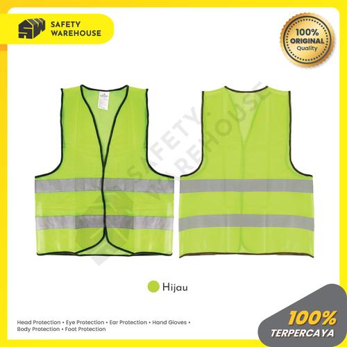 Jual Rompi Safety Proyek / Safety Vest Polyester 2 Line Legion - Hijau ...