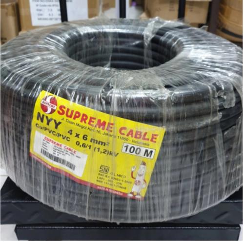 Jual Kabel Listrik NYY 4x6 4x6mm Kawat Supreme @100meter - Jakarta ...