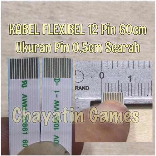 Jual Kabel Flexibel 12 Pin Halus Searah Panjang 60cm - Ukuran Pin 0.5mm ...