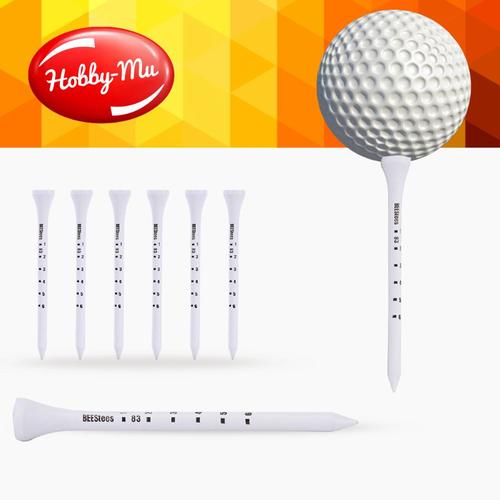 Jual Professional Golf Tees 83mm White Golf Wood Tee Scale Golf Tees 10 ...