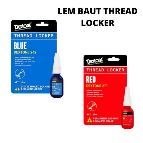 Jual LEM TRIMPOT THREAD LOCKER DEXTONE 242 LEM BAUT - MERAH-271 ...