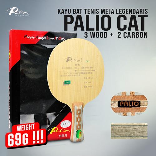 Jual Kayu Bat Tenis Meja Pingpong Palio CAT Carbon Light Wood Offensive ...