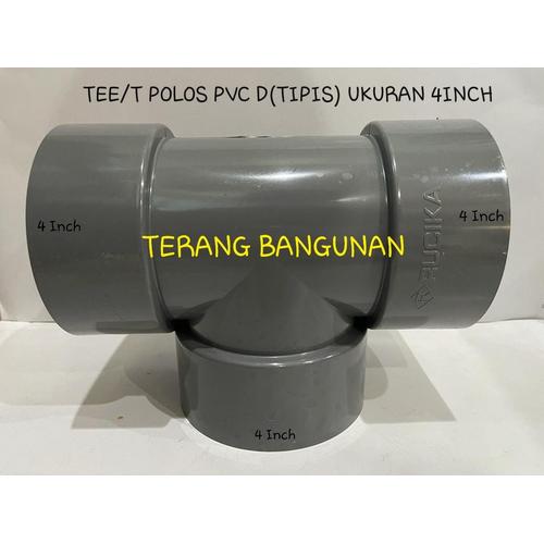 Jual TEE/T POLOS PVC D (TIPIS) UKURAN 4 INCH - Kab. Tangerang - Terang ...