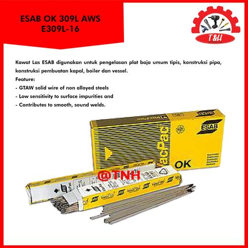 Jual ESAB OK 309L size 2.5 x 300mm Stick SMAW Welding Electrode ...