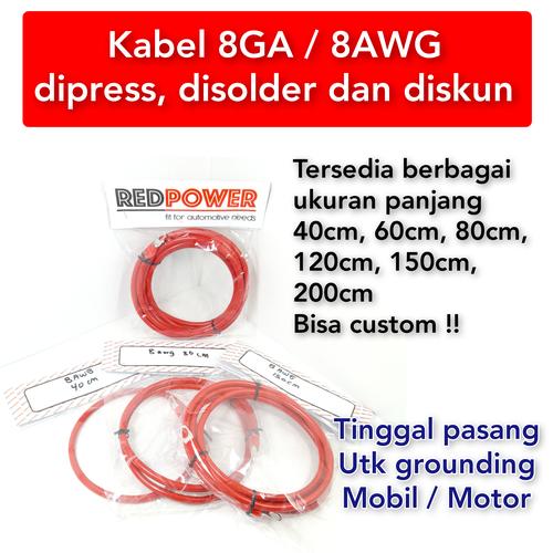 Jual Kabel grounding mobil 8 awg Redpower bermacam panjang sudah di ...