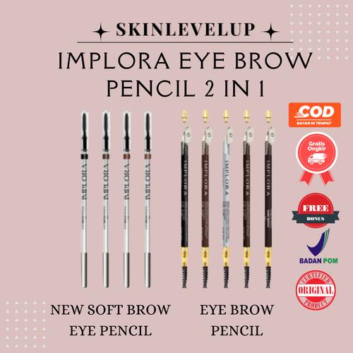 Jual IMPLORA Eye Brow Pencil 2 IN 1 ( PENSIL + SERUTAN + SIKAT ...