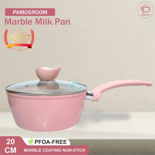 Promo Pamosroom Milk Sauce Pan 20cm Granite Marble Coating Granit ...