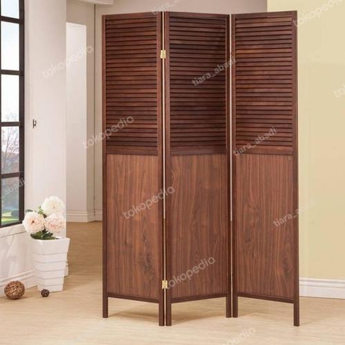 Jual Sketsel minimalis modern kayu jati / penyekat ruangan / pembatas ...