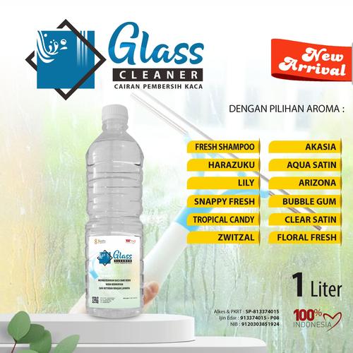 Jual Cairan Pembersih Kaca Glass Cleaner Wangi Segat 1 lIter Botol Pet ...