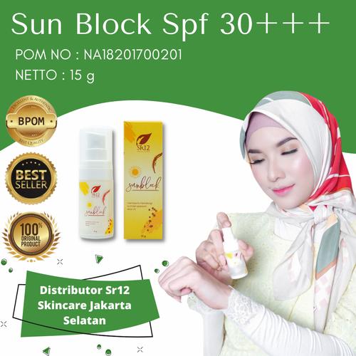 Jual SR12 Sun Block - Sun Block Wajah - Sun Block SPF 30 ++ BPOM ( 15g ...