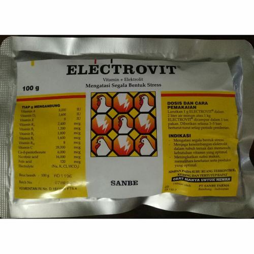 Jual Electrovit 100 gram Multivitamin dan Elektrolit anti stress ayam ...