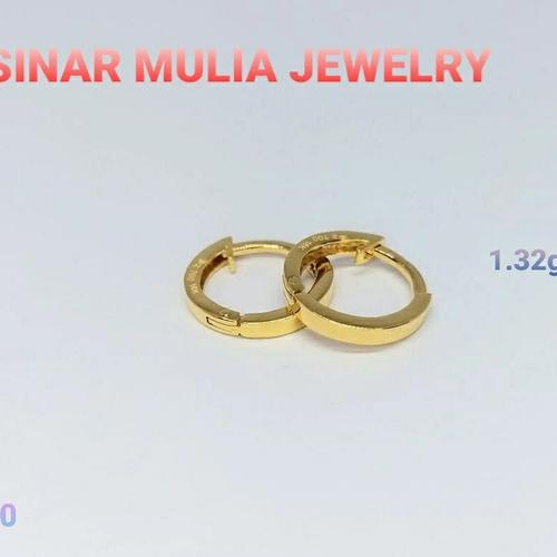 Jual ANTING JEPIT DONAT POLOS ANAK DAN DEWASA EMAS ASLI - Kab. Bogor - sinarmuliacbn | Tokopedia