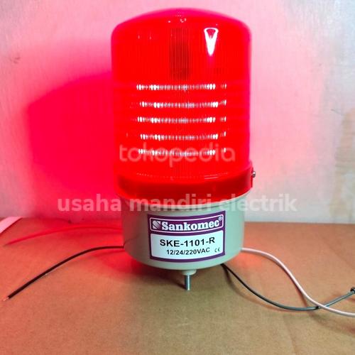 Jual LAMPU ROTARY BUZZER / 4" LED MULTIVOLT 12/24/220V AC/DC - merah ...