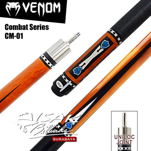 Jual Venom Pool Cue CM-01 - Combat Uniloc Series Billiard Stick Stik ...