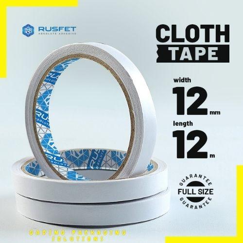Jual DOUBLE TAPE KERTAS PUTIH RUSFET DOUBLE SIDE TAPE BOLAK BALIK ...