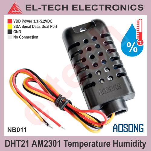 Jual DHT-21 DHT21 AM2301 Temperature Humidity Sensor Ukur Suhu ...