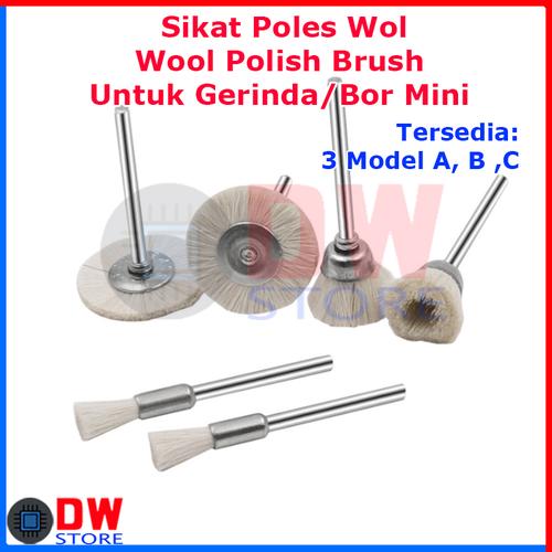 Jual Sikat Poles Wol Mini Grinder Wool Polish Brush Bor Gerinda Mini ...
