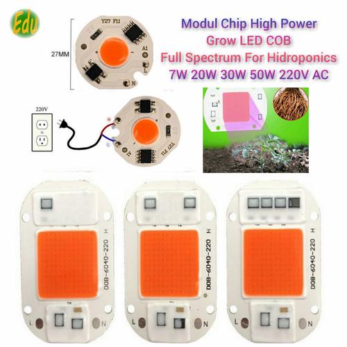 Jual Modul Lampu Full Spectrum Grow LED COB 7W 20W 30W 50W 220V Hidroponik - 50W - Kota Bekasi ...