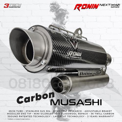 Jual Knalpot 3tech Ronin Musashi Next Gen Series untuk Motor 150cc ...