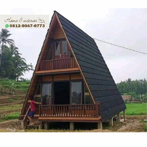 Jual rumah segitiga rumah kayu dari jati - Kab. Jepara - Indojati ...
