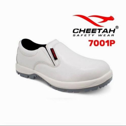Jual SEPATU SAFETY CHEETAH 7001 P EKSLUSIF PUTIH / SAFETY SHOES / 100% ...