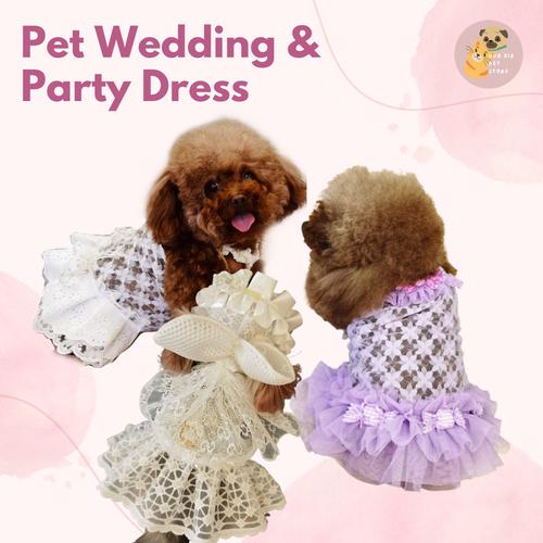 Jual Baju Pesta Anjing Kucing Pet Formal Wedding & Party Dress - Purple ...
