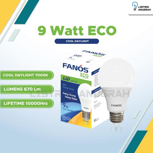 Jual Lampu LED Fanos Eco LED 9 Watt ! (CoolDayLight) - Jakarta Utara - TokoLampuAnugrah | Tokopedia