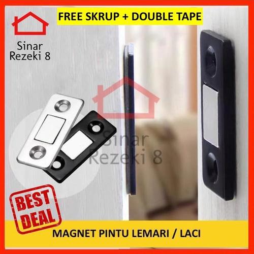 Jual Magnet Plat Kuat Penutup Pintu Lurus / Magnetic Door Closer ...