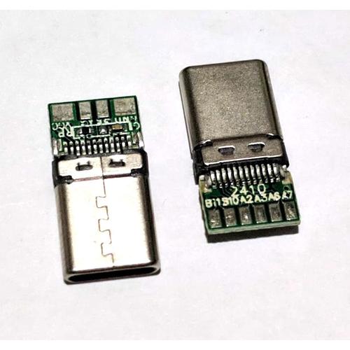 Jual Socket USB Type-C Male TypeC 10P 10 Pin Tipe Solder PCB - +Cover ...