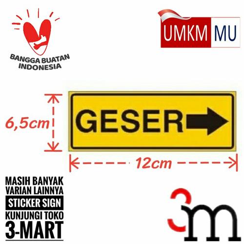 Jual Sticker Sign GESER (kanan) - Kab. Tangerang - 3-mart | Tokopedia