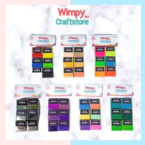 Jual Paket NARA Clay Bahan Polymer Clay Bahan Clay - 3. Neon - Kab ...