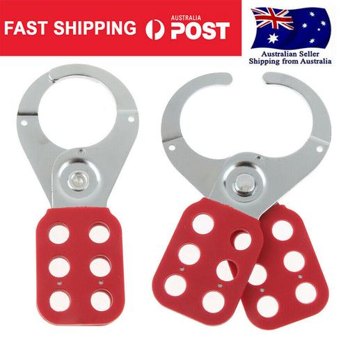 Jual Scissor Lockout Hasp Steel 25mm Jaw 6 hole Handle Heavy Duty ...
