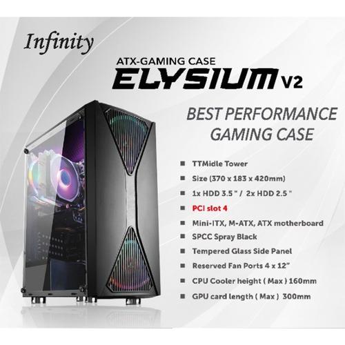 Jual Infinity Elysium V2 (mATX, ATX) CASING KOMPUTER GAMING - NON FAN - Kota Depok - Sonic ...