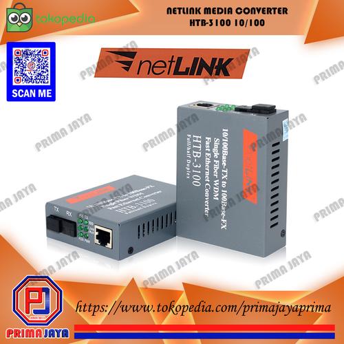 Jual NETLINK HTB3100 A+B Single mode Media Converter Fiber Optik HTB ...