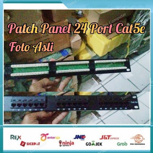 Jual Patch Panel 24 Port Commscope Cat5/ Patch Panel AMP Commscope Cat5 ...