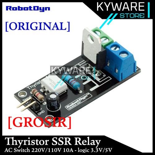 Jual SSR Thyristor Robotdyn Module Solid State Relay Switch 220V 10A 5V ...