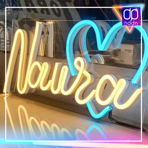 Jual Neon Flex Sign Custom Huruf + Logo / Gambar Uk. 15 CM - 5 Huruf+ ...