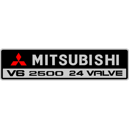 Jual stiker cover mesin mitsubishi galant - logo putih - Kota Bekasi ...